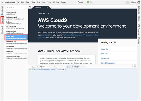 how to build a serverless application with aws codestar and aws cloud9