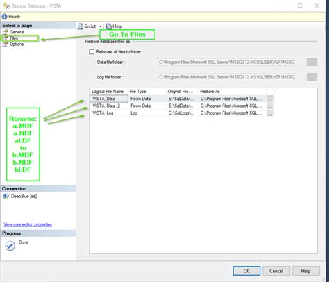 mdf file cannot be overwritten when restoring a database in sql server
