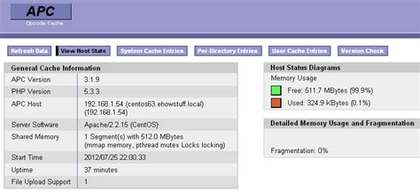 how to enable admin script of apc on php