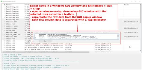 user interface close a gui window from button in autohotkey gui