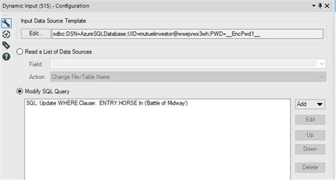 solved dynamic input tool with text where clause that inc alteryx