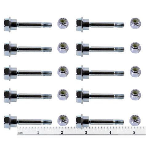 10 Pack Shear Pins Nuts Husqvarna 531002513 506714001 51647 01 00