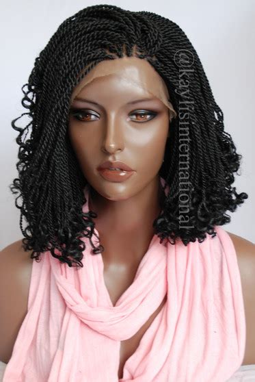 Fully Hand Braided Cornrow Lace Front Wig Helena Color 1 In 14