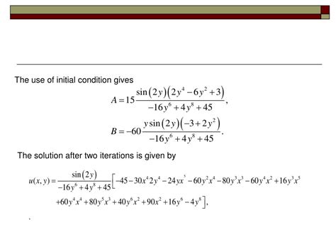 Ppt Modified Variational Iteration Method For Partial Differential