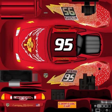 Carnival Cup Lightning Mcqueen Texture By Elmoiscoo3 On Deviantart
