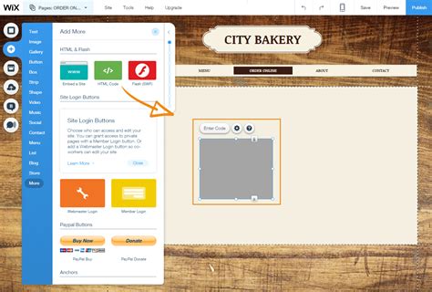 how to add the online ordering button in wix gloriafood blog