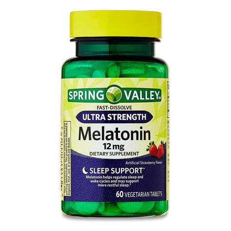 Spring Valley Ultra Strength Melatonin Sleep Support Dietary Supplement