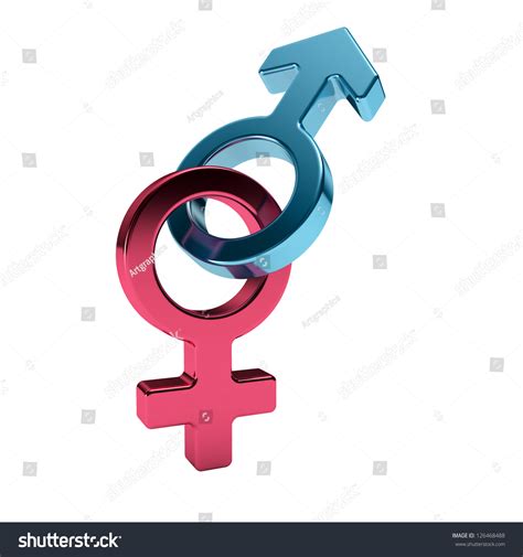 Male Female Sex Symbols Purple Blue ภาพประกอบสต็อก 126468488