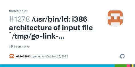 usr bin ld i386 architecture of input file ` tmp go link 3590783856