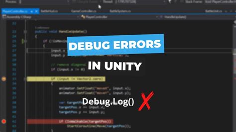 how to debug errors in unity beginners must learn this youtube