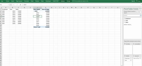 excel is there a way to uncheck other items in a pivot