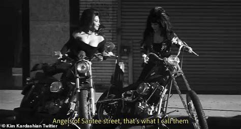 Kim Kardashian Transforms Into A Sexy Biker Girl With Cher And Naomi