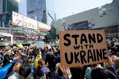 Pro Ukrainian Protests Held In Japan Taiwan South Korea And Elsewhere