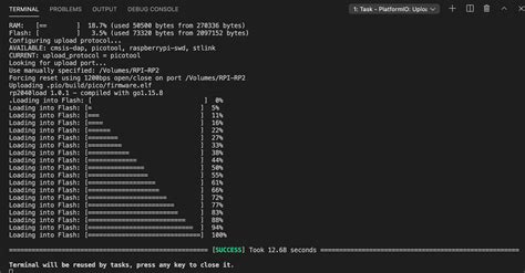 official platformio arduino ide support for the raspberry pi pico is