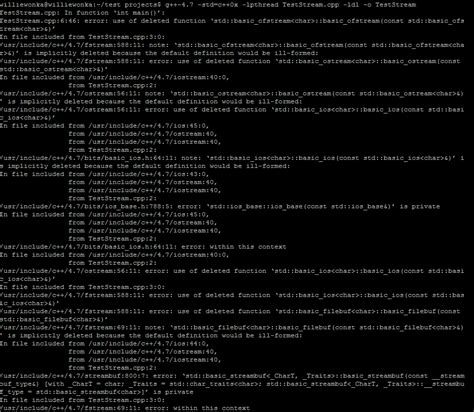 c ofstream not working on linux stack overflow