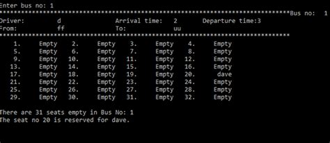 bus ticket booking system in c with source code source code project