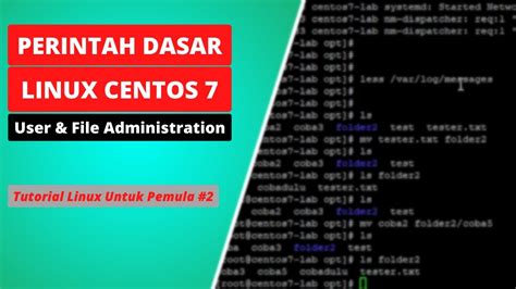 Belajar Perintah Dasar Linux Mudah Dipahami Centos 7 Tutorial Linux