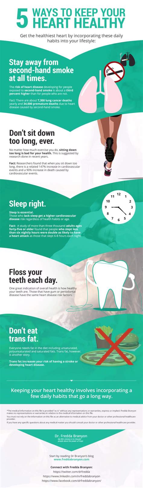 5 Ways To Keep Your Heart Healthy Infographic Plaza