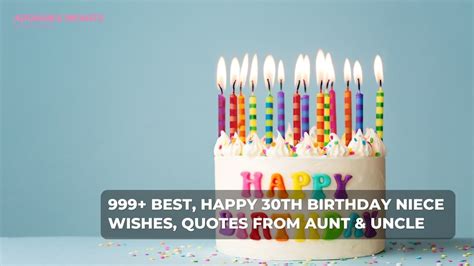 999 Best Happy 30th Birthday Niece Wishes Quotes From Aunt And Uncle