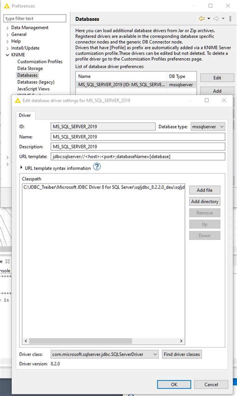 knime 4 2 and microsoft sql server 2019 knime analytics platform