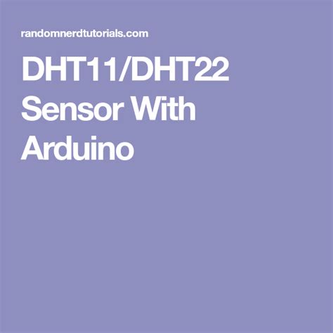 dht11 dht22 sensor with arduino arduino sensor