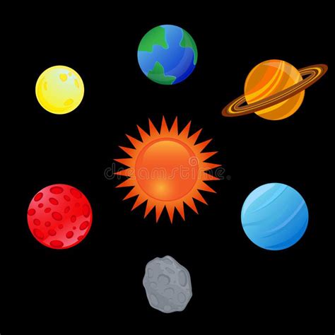 Solar System Stock Illustration Illustration Of Design 37086298