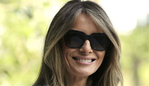 First Lady Melania Trump Smiles During A Tour Of The Morikami Museum