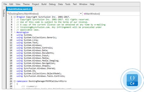 edit for wpf syncfusion