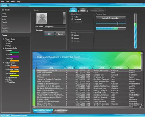 xceed wpf themes built with 4