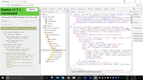 karma webpack sourcemaps not working type script files not load to web