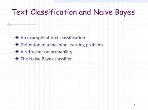 Ppt Text Classification And Naïve Bayes Powerpoint Presentation Free