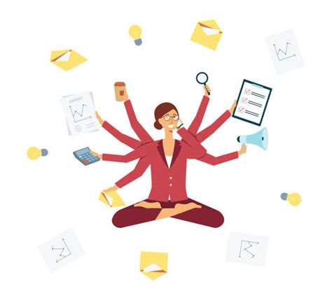 Multi Tasking Illustrations Royalty Free Vector Graphics And Clip Art