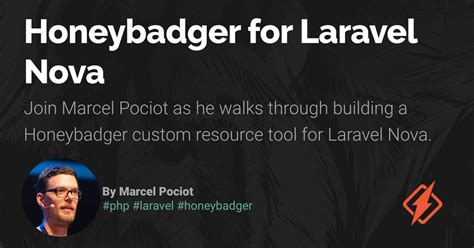 honeybadger for laravel nova honeybadger developer blog