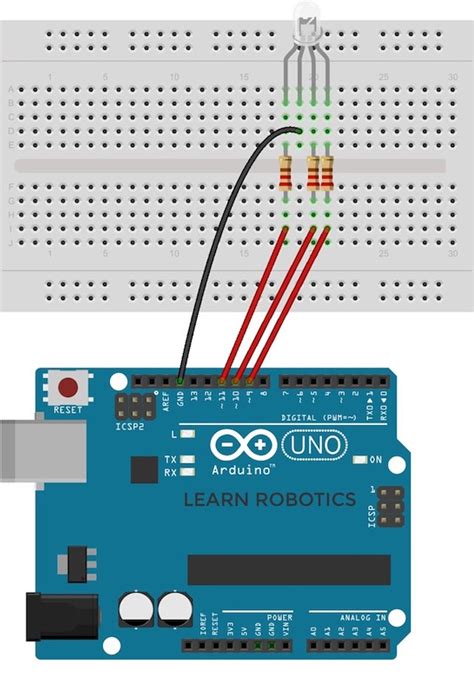 program rgb leds with arduino arduino learn robotics