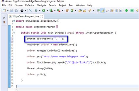 selenium by arun selenium 3 and edge browser executing selenium 3