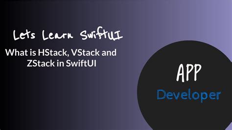 what is hstack vstack and zstack in swiftui youtube