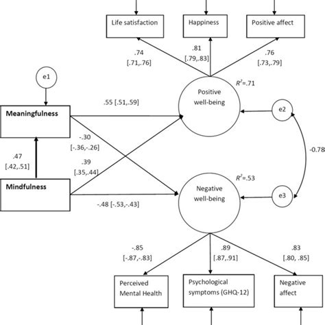 Structural Equation Model Representing The Relationships Among
