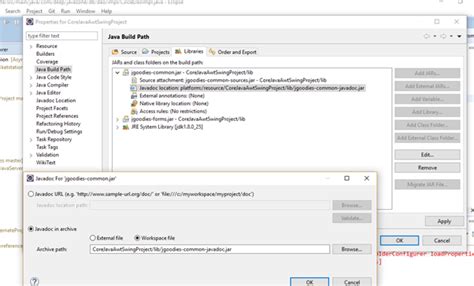 java maven dependency with javadocs stack overflow