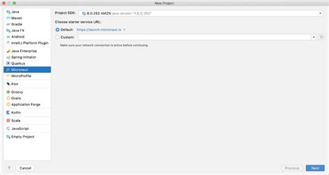 new micronaut project intellij idea ultimate 2020 2 micronaut framework