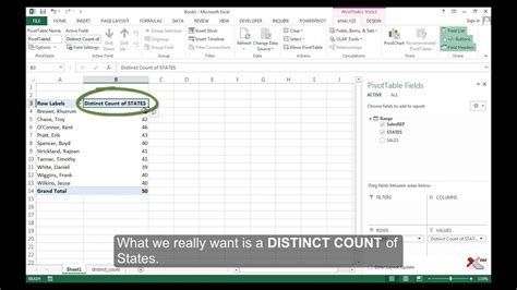 how to count unique values in excel using pivot table vrogue