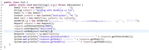 java sendgrid sending not emails using api example in
