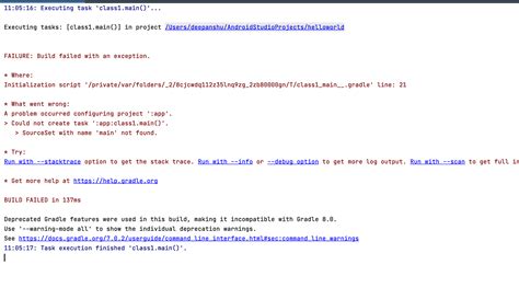 java a problem occurred configuring project app cound not create