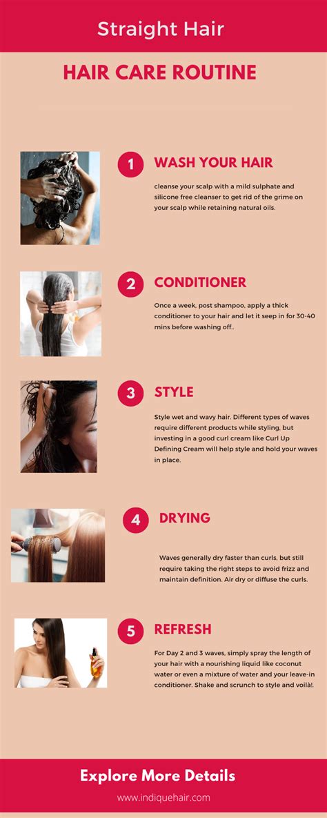 Straight Hair Care Routine Indique Hair Straight Hair Tips Natural
