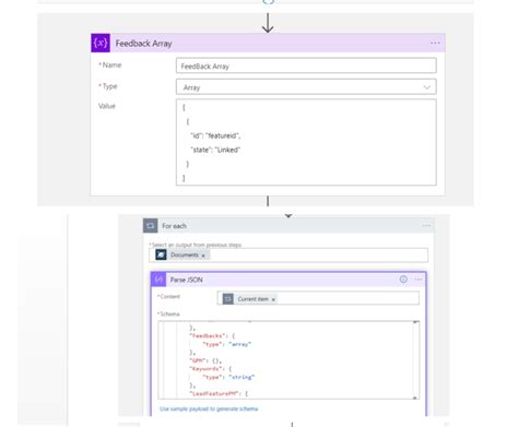 json how can i update nested fields using a logic app