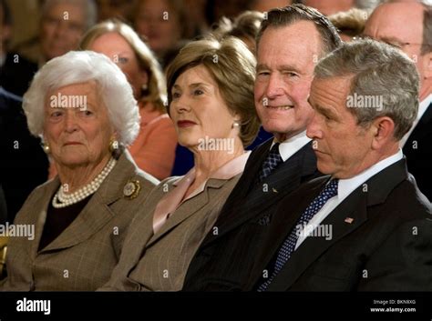 President George W Bush Former President George Bush First Lady Laura