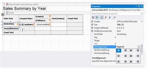 create a cross tab report reporting devexpress documentation