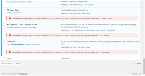 fixed pclzip err missing file 4 missing archive file ‘ tmp tmp