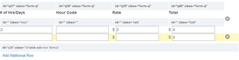 javascript calculation for multi row table laserfiche