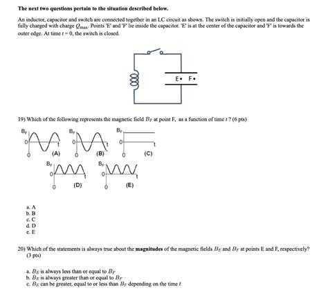 Solved The Next Two Questions Pertain To The Situation