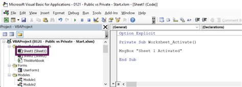 private vs public subs variables and functions in vba